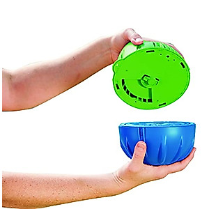 Flippin’ FROG Complete Floating Sanitizing System + 4 Flippin’ FROG Replacement Cartridges for Pools up to 10,000 gallons, Quick and Easy All-in-One Pool Sanitizer