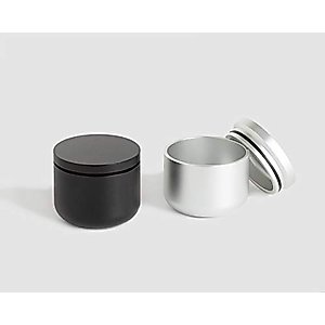 Craighill Press Vessel | Black | 5 oz | Airtight Container for Storing Rare Spices or Heirloom Jewelry | Fashioned from Precision-Machined Anodized Aluminum