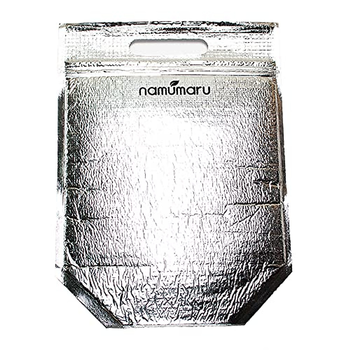 NAMUMARU Insulated Easy Zip Lock with Handle Resealable Aluminum Sandwich Lunch Bag 5 Piece Medium Reusable Thermal Snack Bento Camping Picnic Grocery Hot & Cold Pouch