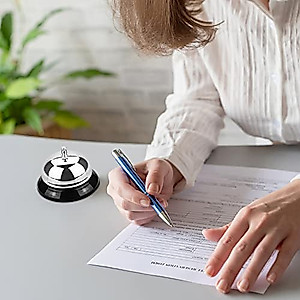 EMDMAK Call Bell, Service Bell for The Porter Kitchen Restaurant Bar Classic Concierge Hotel (3.35 Inch Diameter) (Silver)