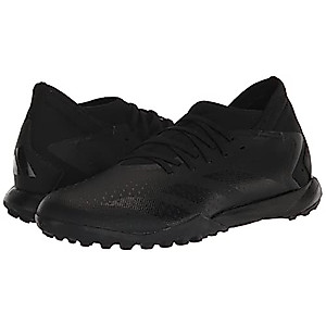 adidas Unisex Predator Accuracy.3 Turf Soccer Shoe, Black/Black/White, 9 US Men