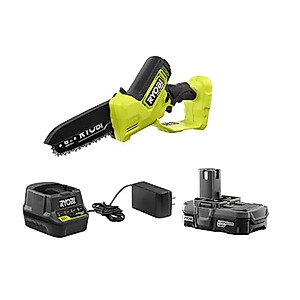RYOBI ONE+ HP 18V Brushless 6 in. Compact Pruning Mini Chainsaw Kit with Battery and Charger (Bulk Packaged)