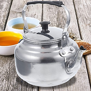 SHERCHPRY Aluminum Tea Kettle Metal Stovetop Kettle Camping Tea Kettle Metal Water Kettle Coffee Kettle for Home Restaurant