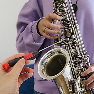 Healifty Metal Screwdriver for Flute Clarinet Saxophone Maintenance Luthiers Musical Instrument Makers Repair Tool R126 flute plugs,piccolo,spring tool