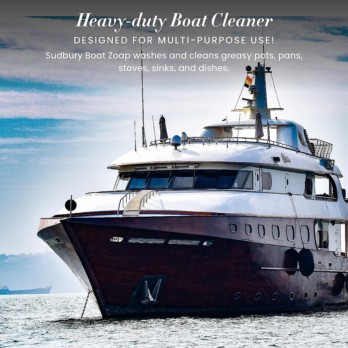 Sudbury Boat Zoap, Boat Cleaner Soap, Multi-Purpose Boat Soap, Essential Boat Accessories, 32 oz.