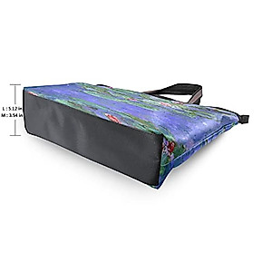 Women's Tote Shoulder Bag Claude Monet Water Lilies Top Handle Bag Handbag