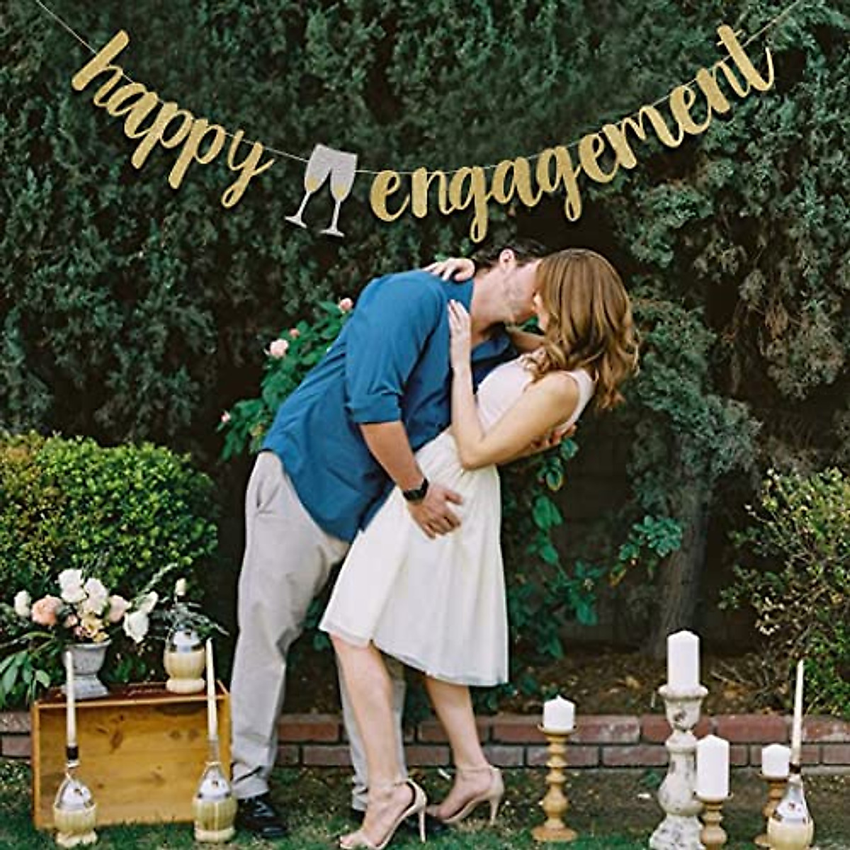 Happy Engagement Banner - Engagement Party Decorations Sign,engaged Party Decoration,wedding Engagement Banners, Wedding Shower Bride to Be Decorations,