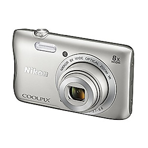 Nikon COOLPIX S3700 Digital Camera with 8x Optical Zoom and Built-In Wi-Fi (Silver)