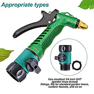 12 Pcs Garden Hose Shut off Valve Plastic Connect Water Hose Turn off Valve Garden Hose Connector Set with 6 Piece Anti Leak Valve Standard 3/4 Inch Thread and 12 Piece Rubber Gaskets