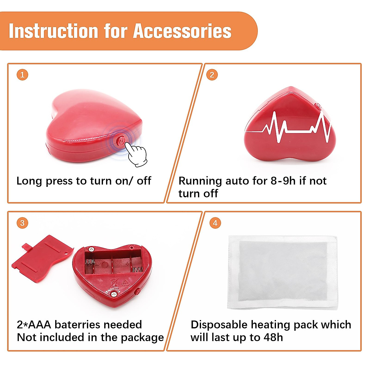 vocheer Heartbeat Puppy for Dogs Bed Anxiety Relief Plush Stuffed Animal Dog First Aid Kit with 1 Heating Pack,Small Size, 17 * 13.8", Light Brown