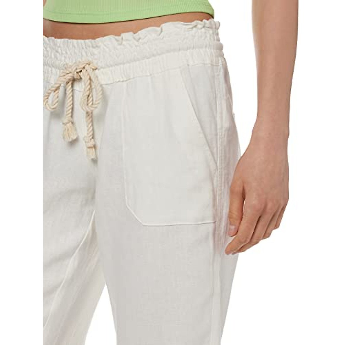 Roxy Women's Oceanside Pant, Sea Salt X-Large