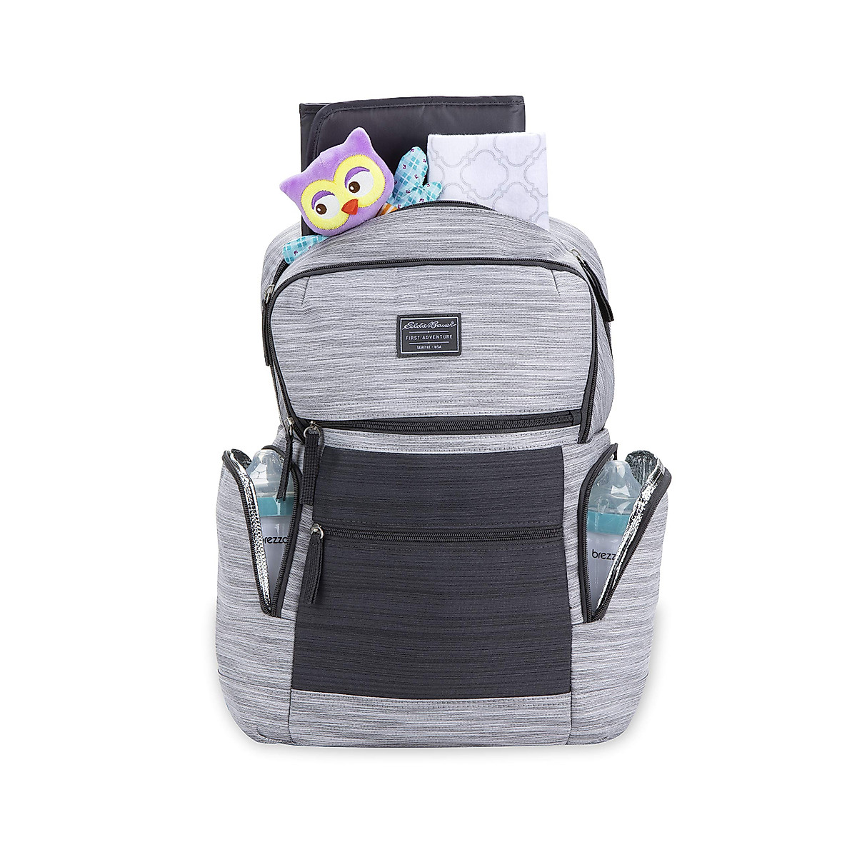 Eddie Bauer East Sound Diaper Backpack, Grey