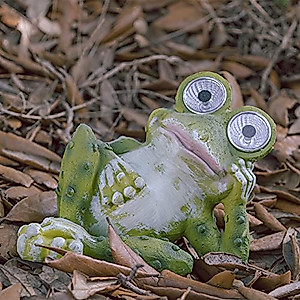 Sea Creations Solar Powered Garden Frog Figurine