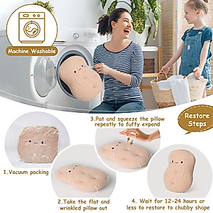 Marble Empire Potato Pillow Plush Toy Kawaii Stuffed Food Plushie Soft Decorative Throw Pillows 15.7"