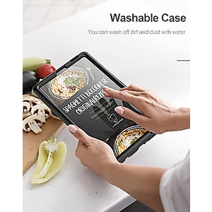 Poetic Turtleskin Heavy Duty Case Designed for Galaxy Tab A7 Lite 8.7 Inch (SM-T220/T225/T227), Rugged Shockproof Drop Protection Kids Friendly Protective Silicone Cover Case, Black