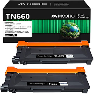Mooho Compatible Toner Cartridge Replacement for Brother TN660 TN-660 TN630 TN-630 High Yield for Brother MFC-L2700DW HL-L2380DW DCP-L2520DW DCP-L2540DW HL-L2360DW HL-L2340DW Printer (2 Black)