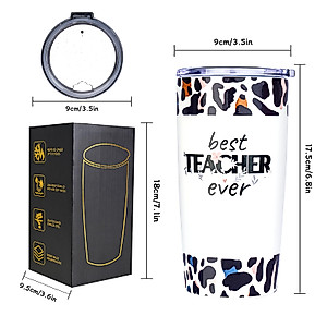 ONEHAUS Teacher Appreciation Gifts - Best 20 Oz Tumbler Teacher Gifts Ideas for Women Men- Cute Thank You Gifts for Daycare Preschool Teacher Appreciation Week
