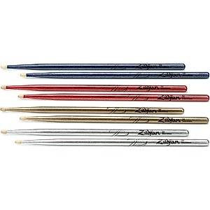 Zildjian Chroma 4 for 3 Drumstick Value Pack - 5A - Assorted Colors