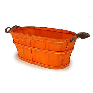 The Lucky Clover Trading Woodchip Bushel Basket, Orage