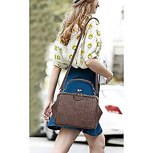 Abuyall Crossbag Totes Bag Satchel Cross Purse Retro Handbags for Women Pt6