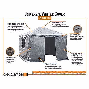 Sojag Grey Universal Cover, 12 ft. x 16 ft., Outdoor Shades