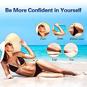 Wax Warmer, 18 in 1 Hair Removal At Home for Bikini, Eyebrow, Legs, Face, Legs