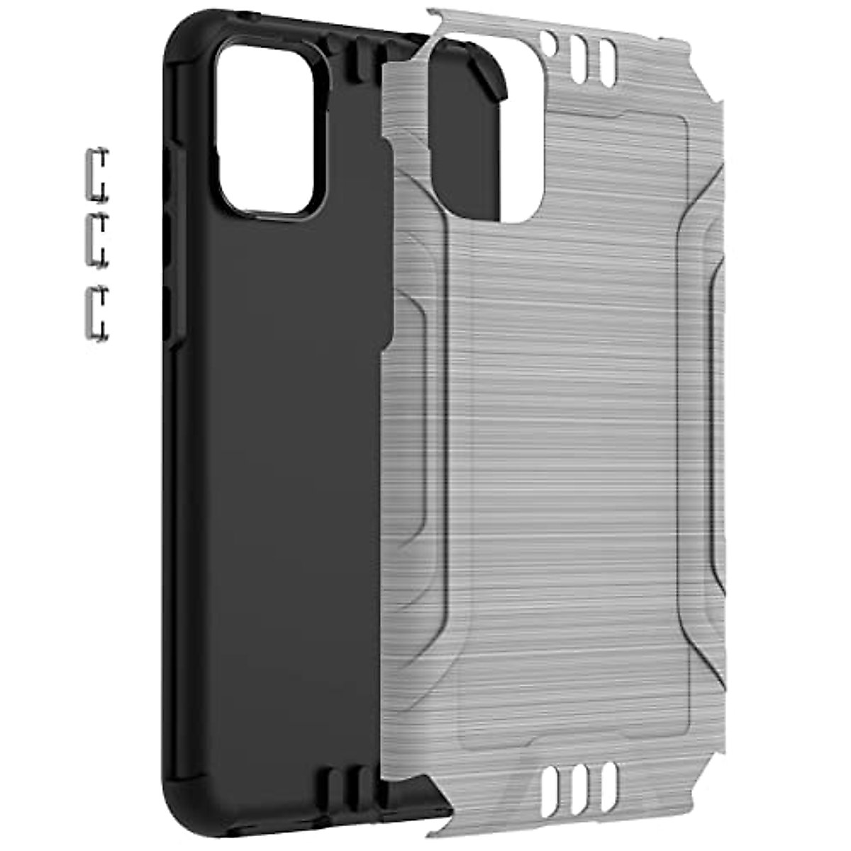 HRWireless Compatible for TCL A3X A600DL Phone Case 6.0" (X Version Only) TCL A3X Case with Premium Original Minimalistic Design for Shock Absorption, Accidental Drops, Scratches, Hybrid Unisex