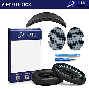 Premium Replacement SoundLink AE2 Ear Pads and SoundLink AE2 Headband pad Cushion Compatible with Bose SoundLink Around-Ear 2 / Bose Soundlink AE2 Headphones (Black)