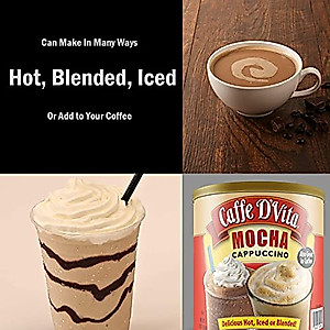 Caffe D’Vita Mocha Cappuccino 4 lb. can (64 oz.)
