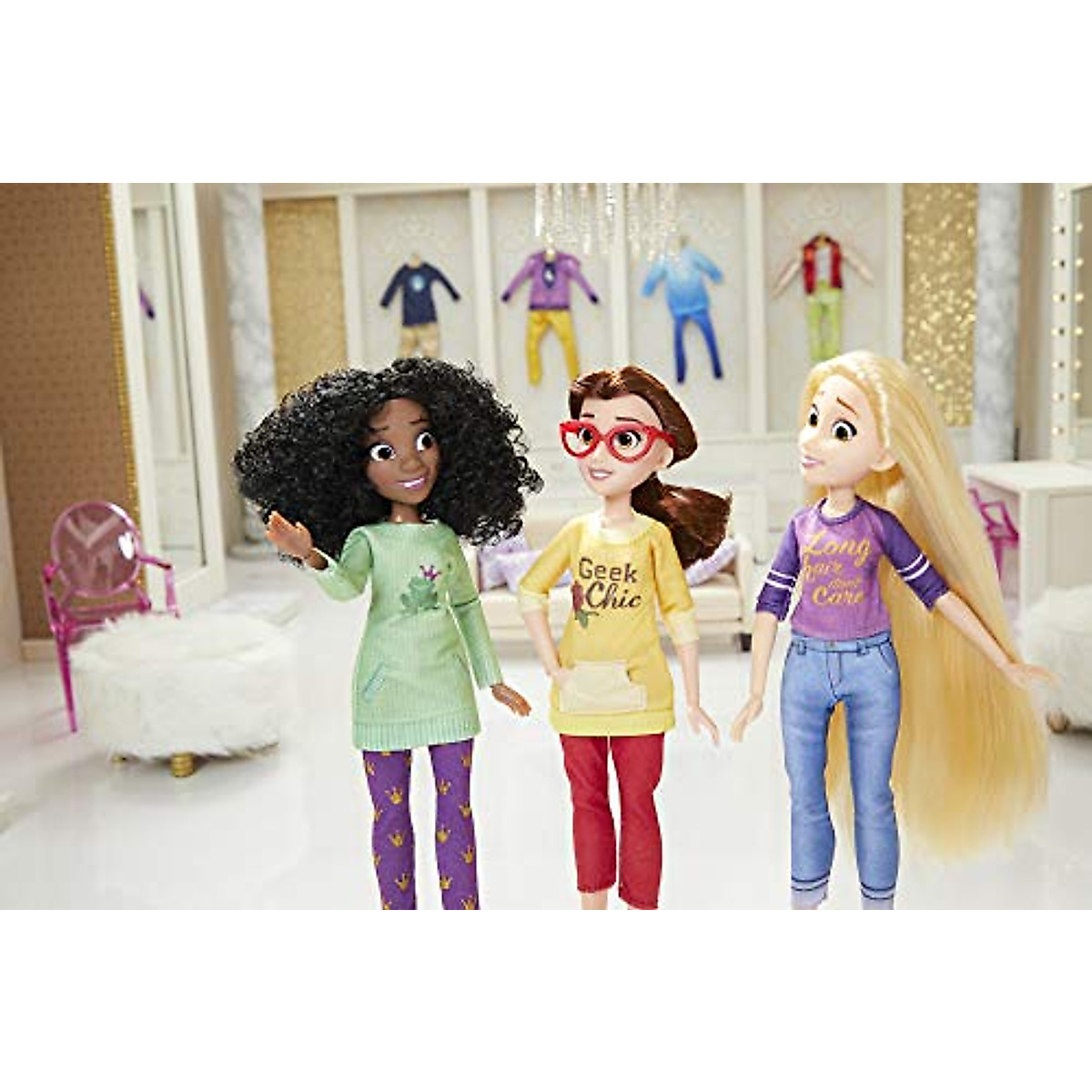Disney Princess Comfy Squad Belle, Ralph Breaks The Internet Movie Doll with Comfy Clothes and Accessories