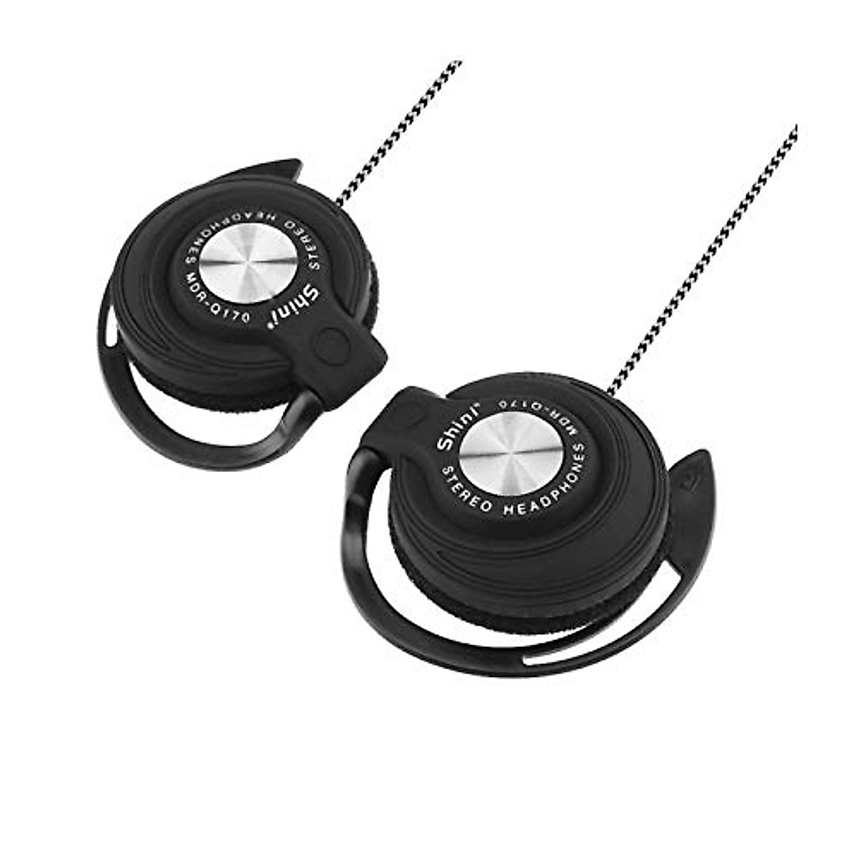 Earphones Universal 3.5mm Plug Wired Clip On Ear Sports Earphone Heavy Bass Headphone