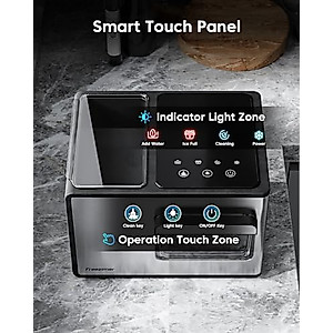 Freezimer Dreamice X3 | Nugget Ice Maker Machine Countertop Sonic Ice Kid Friendly | Pebble Ice Maker Chewable Soft Ice | Self Cleaning | 40lbs/24h