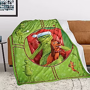 Funny Cartoon Throw Blanket Super Soft Christmas Blanket for Home Bed Sofa Picnic Christmas-002 50"x40"