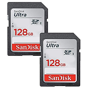 Canon EOS 2000D / Rebel T7 Digital SLR Camera 24.1MP with 18-55mm Zoom Lens + ZeeTech Accessory Bundle, 2 Pack SanDisk 128GB Memory Card, Telephoto and Wideangle Lenses, Flash, Tripod (Renewed)