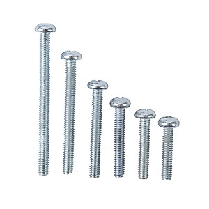 Gardner Bender SK-832T Electricians Screw Kit, 8-32 Round Phillips Head, 20 pc of ⅔, ⅞, 1, 1¼, 1 ⅝, & 2 in. Electrical Screws, 120 Pc. Kit