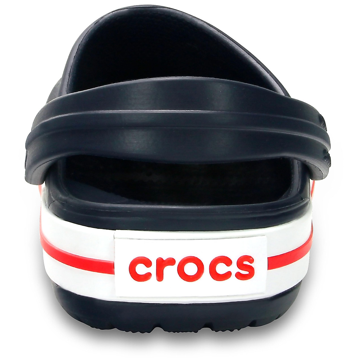 Crocs Unisex-Child Crocband Clogs (Little Kid/Big Kid), Navy/Red, 2 Little Kid