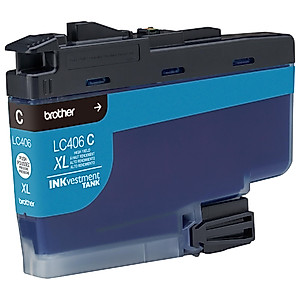 Brother LC406XLC High Yield Cyan Ink Cartridge