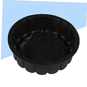 UPKOCH 3pcs Roasting Pans for Ovens Round Silicone Molds Egg Cake Mold Silicone Bread Loaf Pan Flower Pattern Cake Mold Baking Tray Flower Pattern Baking Mold Mousse Cake Bakeware Dessert