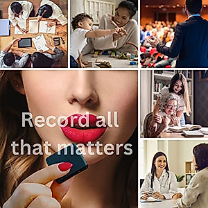 Mini Voice Activated Recorder with 300 Hours Recording Capacity, Small Audio Recorder with 30 Hours Battery - Tiny Recording Device by Atto Digital