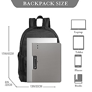 KOSMCCO Smell Proof Medium Backpack with Lock, Unisex Activated Carbon Lining Backpack for Travel Commuter, Black/28.0L