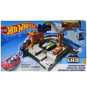 Hot Wheels Mattel City Shipyard Escape Set
