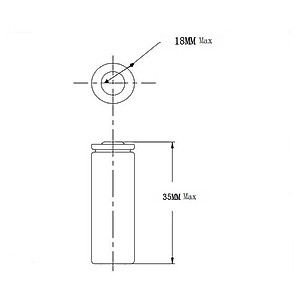 BTBAI 4X 14250 LS14250 CR14250 1/2 AA Battery top Flat Rechargeable 3.7V Li-ion for LED Flashlight s1a