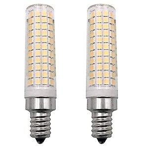 Lxcom Lighting 15W E12 LED Mini Corn Bulb Dimmable 2 Pack- 136 2835 SMD Candelabra LED Lamp 120 Watt Equivalent 1500LM Warm White 3000K Chandelier Decorative Candle Light Bulbs for Home Light