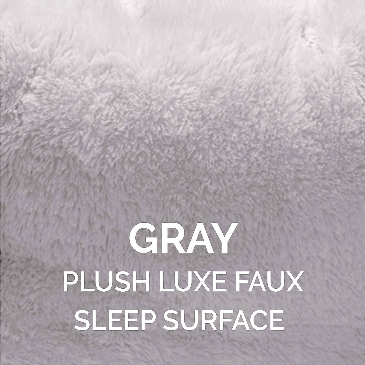 Furhaven 23" Round Self-Warming Pet Bed for Indoor Cats & Medium/Small Dogs, 100% Washable, For Pets Up to 45 lbs - Hi Lo Plush Luxe Faux Fur Cuddler - Gray, Medium