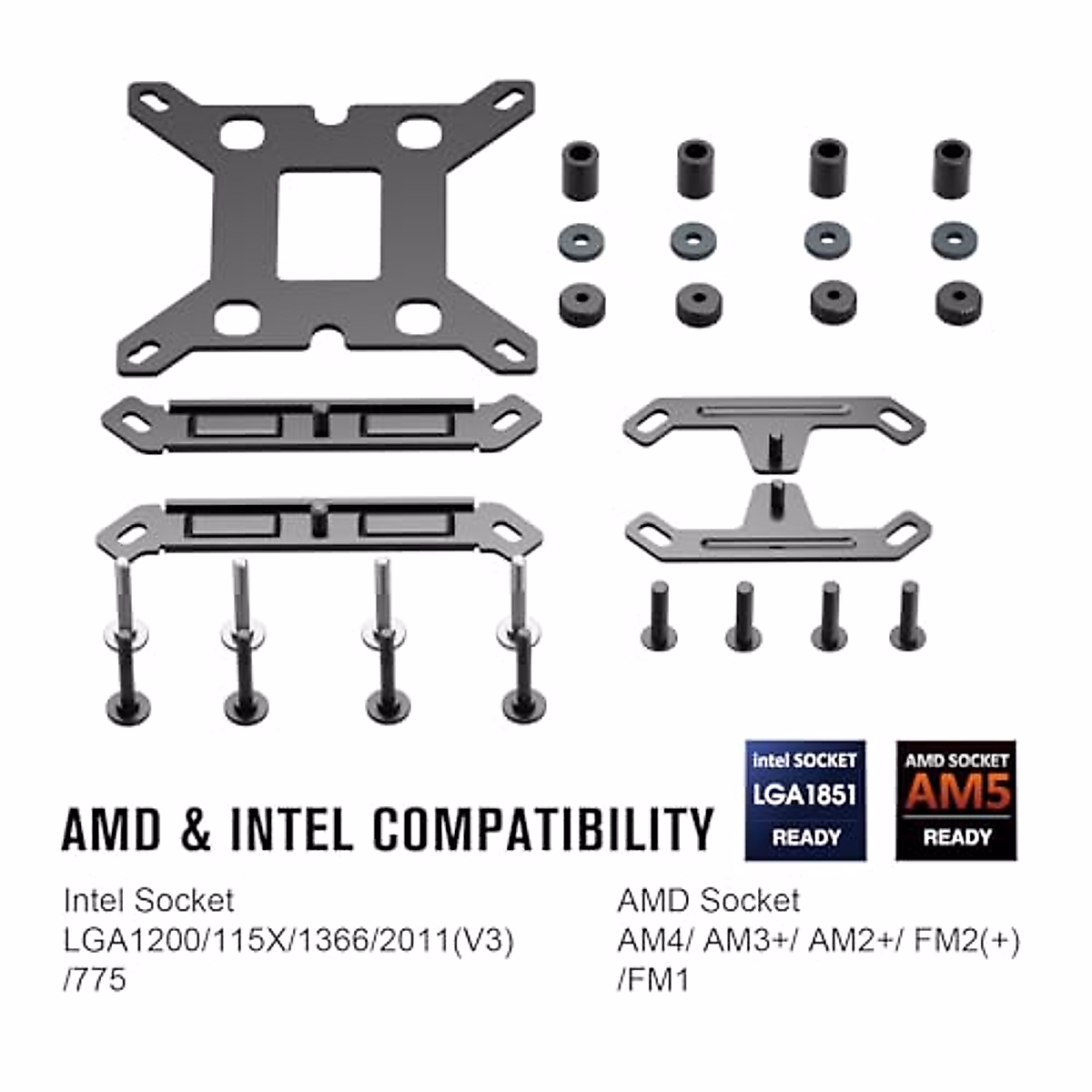 Vetroo U6PRO Dual Tower CPU Cooler - 220W TDP, 6 Heatpipes, Top ARGB Lighting, 130mm ARGB & PWM Fan - Compatible with Intel LGA 1851/1700/1200/115X & AMD AM5/AM4