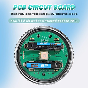 GRYVOZE 3/4 Inch Digital Diesel Fuel Flow Meter, EMI Protection, Waterproof, 1-13.2 GPM Inline NPT Thread Fuel Meter for Water, Diesel, Gas Oil, Gasoline, Kerosene, Methanol, and Other Liquids