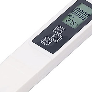 Digital Water Tester, Rustproof Interference Resistant 3 in 1 HD Display High Accuracy Digital TDS Meter for Swimming Pool