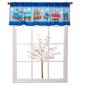 EVERYDAY KIDS Nursery Window Valance - Choo Choo Train