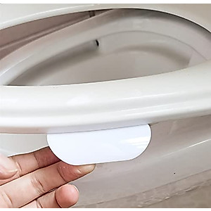 Toilet seat Lifter, Toilet seat Handle Cover Lifter, Toilet seat Frame Lifting Tool, Toilet seat Lifter Label. Toilet for Home, Hotel, Office, Restaurant (8 Pieces)