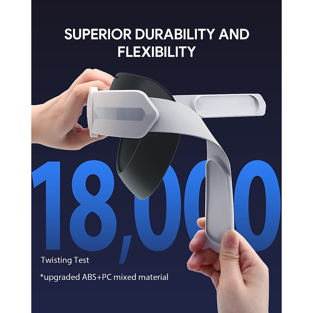 Aubika Head Strap with Battery for Meta/Oculus Quest 2, Extend Playtime&Counter Balance&Fast Charging, Adjustable Elite Strap Replacement Accessories